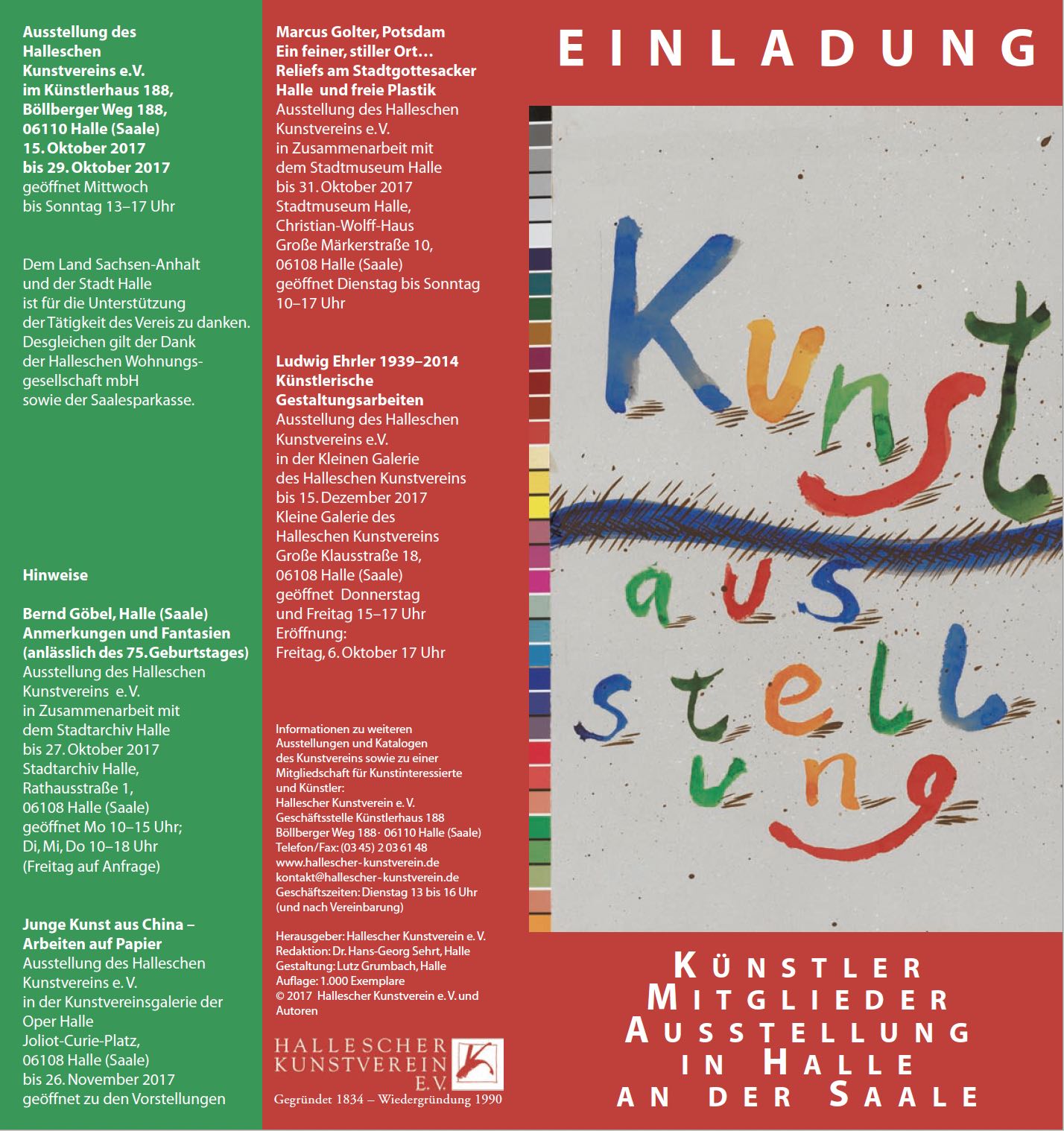 2017 KünstlerMitgliederAusstellung - Hallescher Kunstverein e. V.
